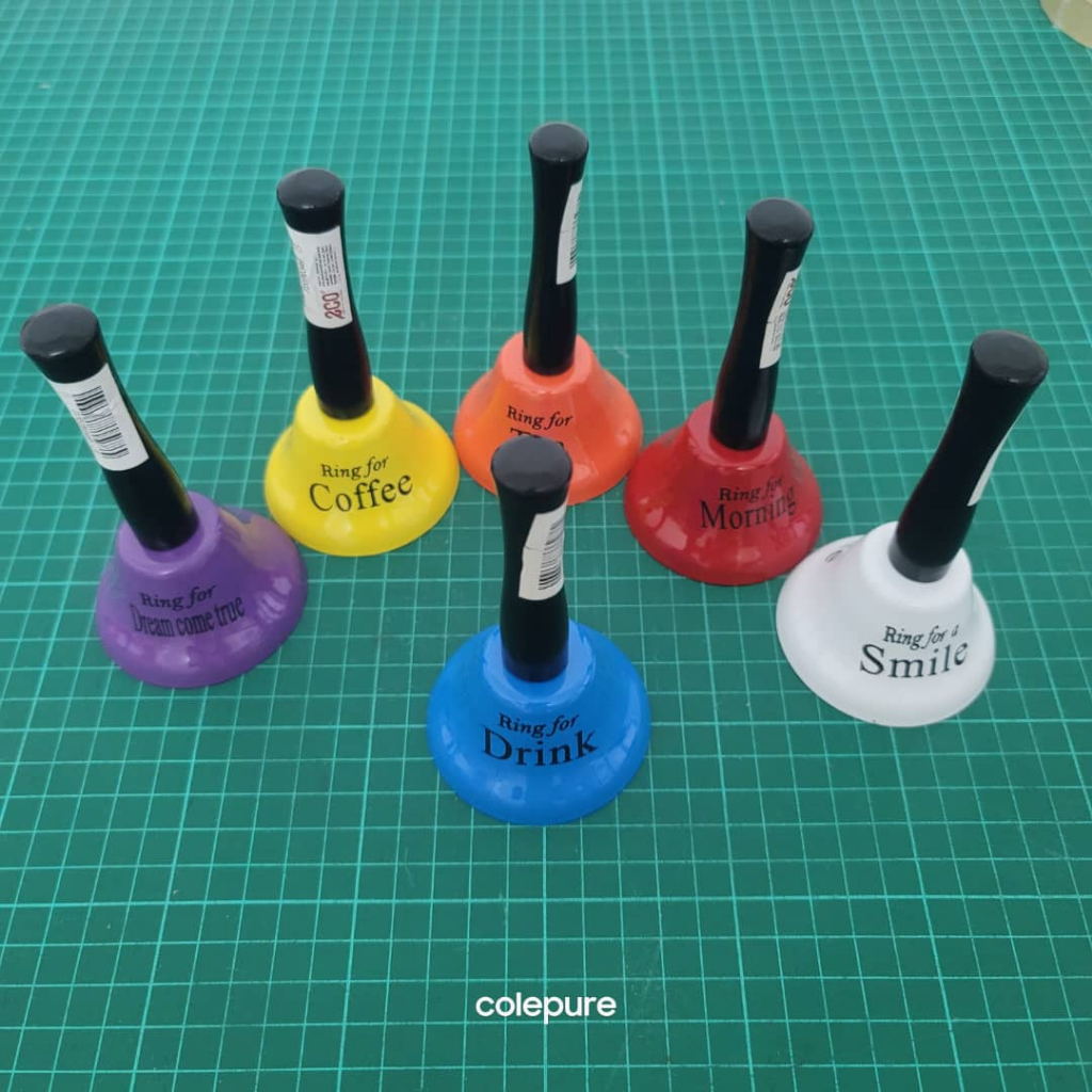 Air Bubble Hand Bell With Handles - Interesting Metal Call Bell For ...