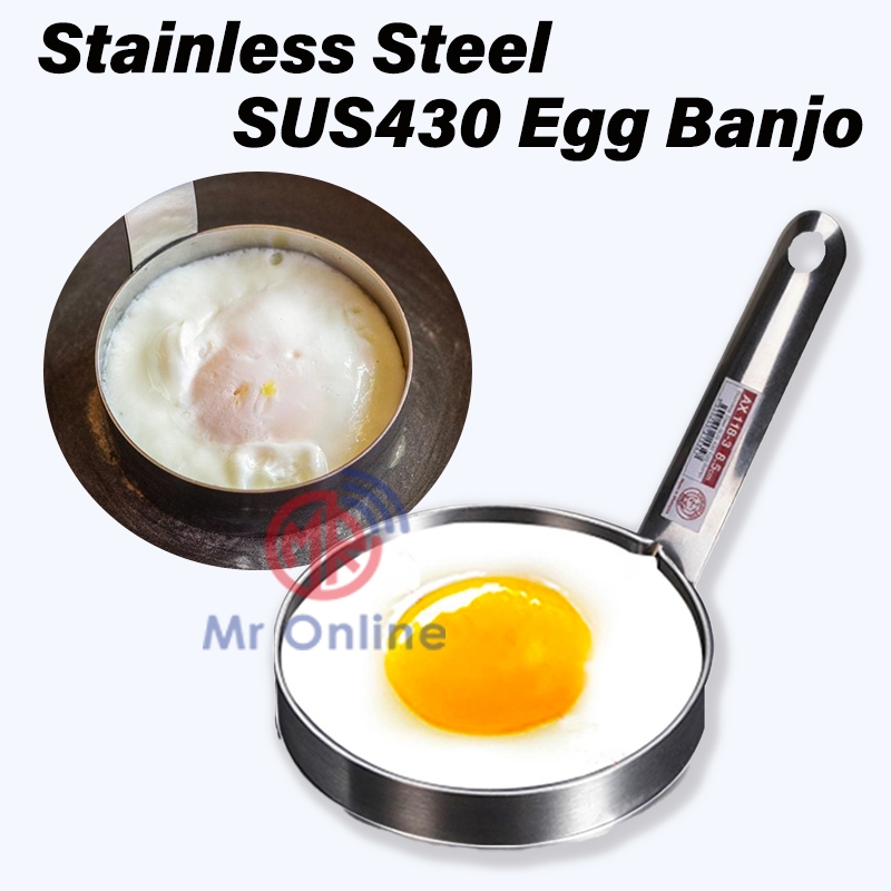 Stainless Steel SUS430 Egg Banjo /Fried Egg Ring with Long Holder ...