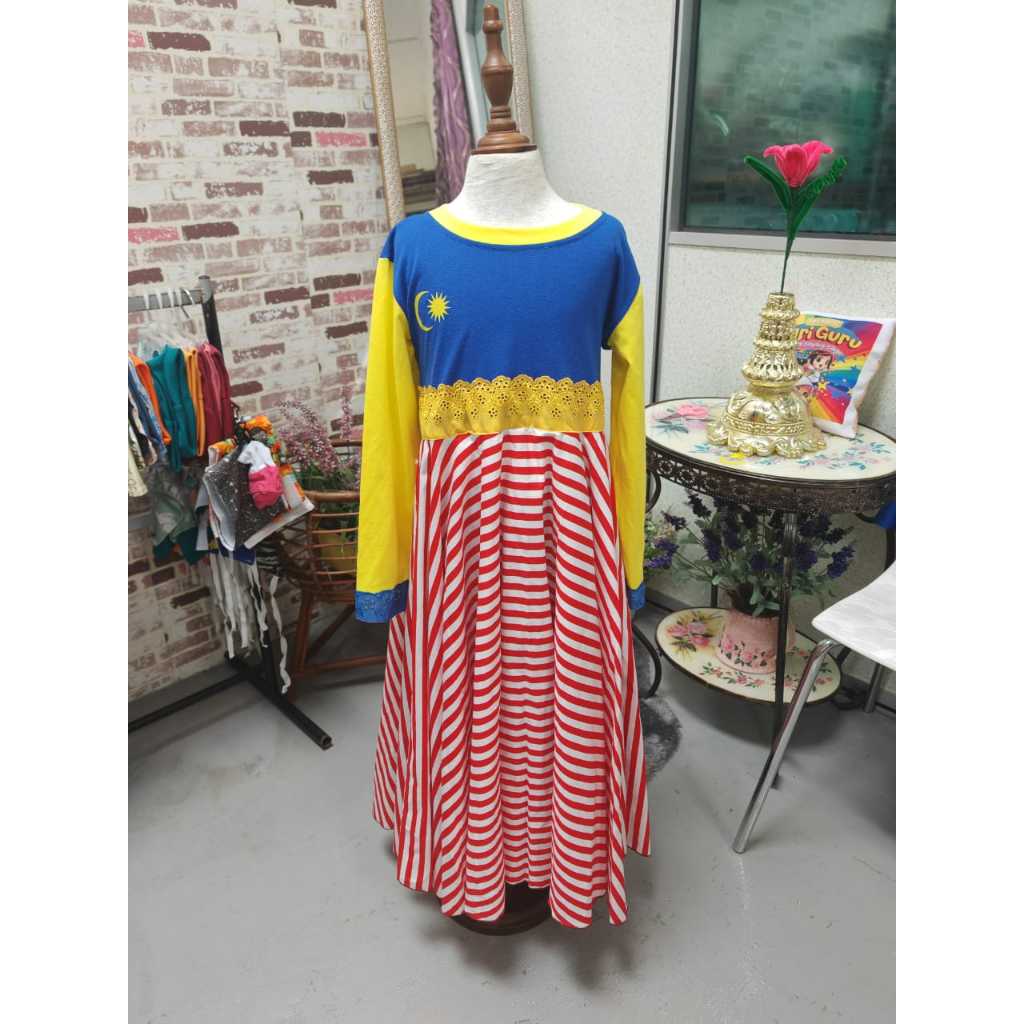 Dress Merdeka by Mkms (kain Cotton) | Shopee Malaysia