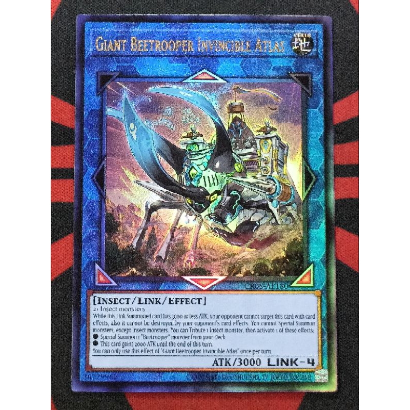 YUGIOH KONAMI CR05-AE180 Giant Beetrooper Invincible Atlas (Ultimate Rare) | Shopee Malaysia