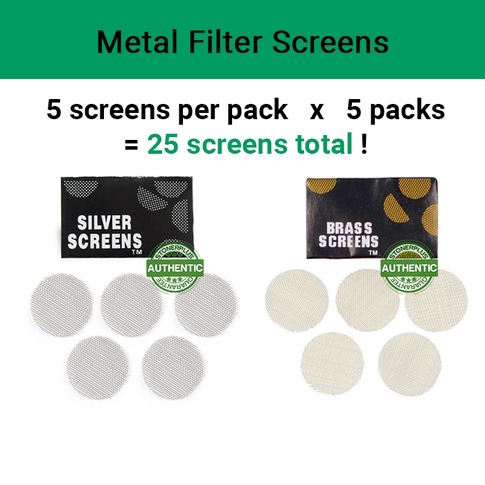 Metal Filter Screens for Bowl or Pipe Filters (or RAW Rolling Papers ...