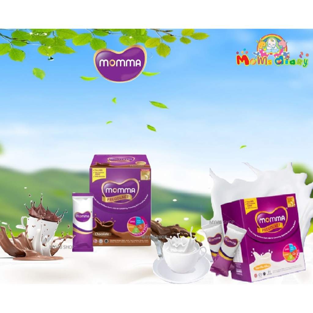 MOMMA Pregolact® CHOCOLATE / VANILLA 21 SACHETS X 20G (Exp2026) Milk ...