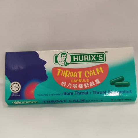 HURIX'S Throat Calm Capsule (6 capsules) | Shopee Malaysia