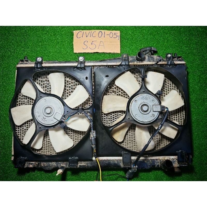 HONDA CIVIC 01-05 S5A 1.7 HIGH SPEED RADIATOR FAN & AIRCOND FAN ...