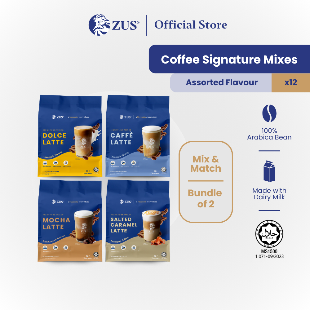 ZUS Signature Mixes Coffee (12's x 2) | Shopee Malaysia
