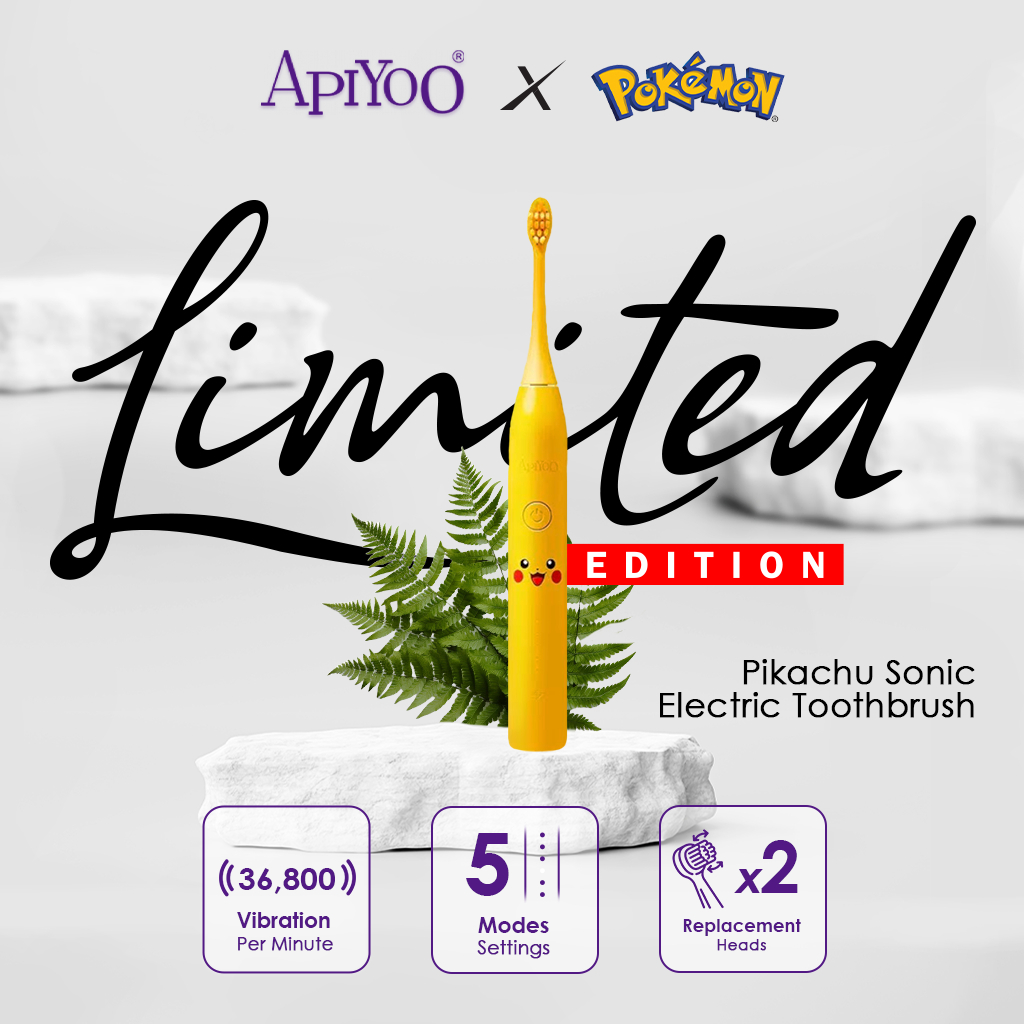 LIMITED EDITION ApiYoo Sonic Electric Toothbrush Pokemon Series ...