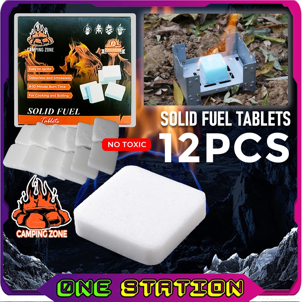 12PCS BAG SOLID FUEL TABLETS Lilin Askar Hexamine Solid Fuel Tablets ...