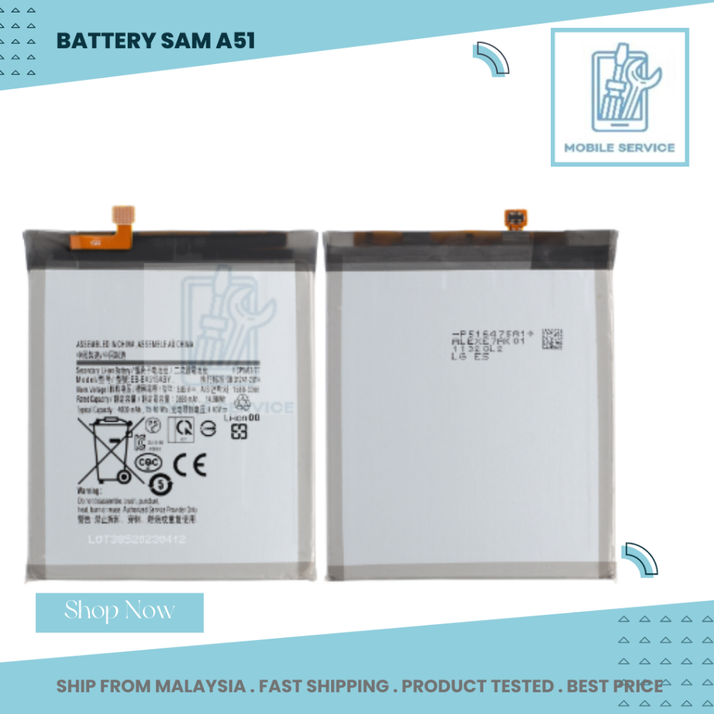SAM A51 A515F (EB-BA515ABY) Battery Bateri Replacement | Shopee Malaysia