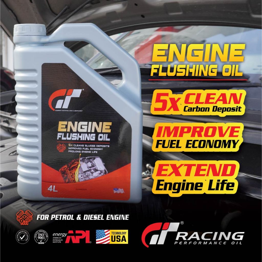 GT ENGINE FLUSHING OIL 4L - Engine Cleaning Bersihkan Enjin Prolongs ...