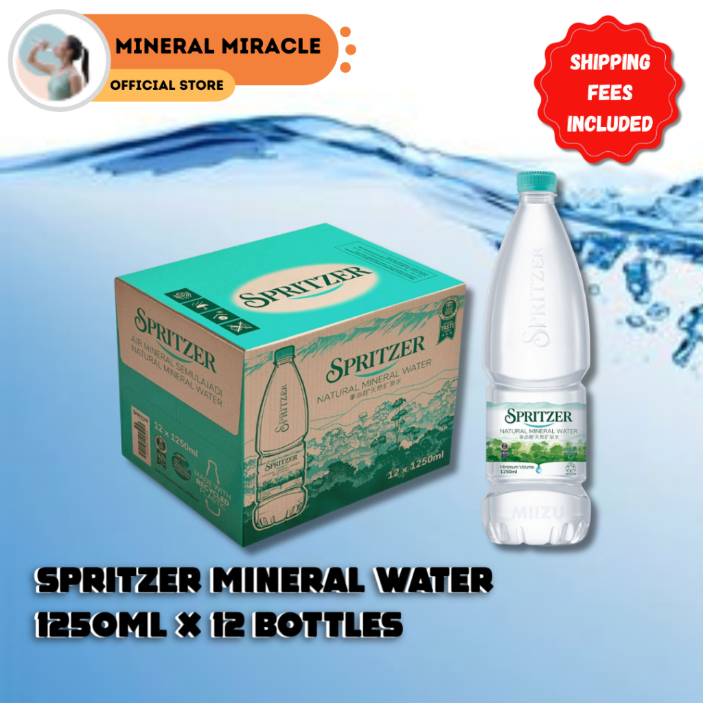 SPRITZER Mineral Water (1 CARTON 1250ml x 12 Bottles) | Shopee Malaysia