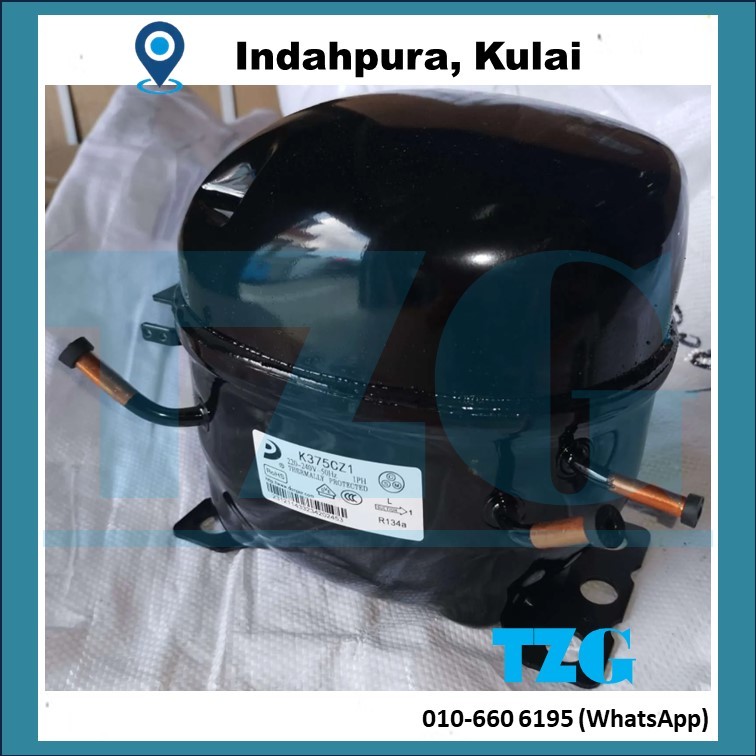 ORIGINAL DONPER (KULAI) K375CZ1 375W (1/2HP) & R134A REFRIGERATOR COMPRESSOR | Shopee Malaysia