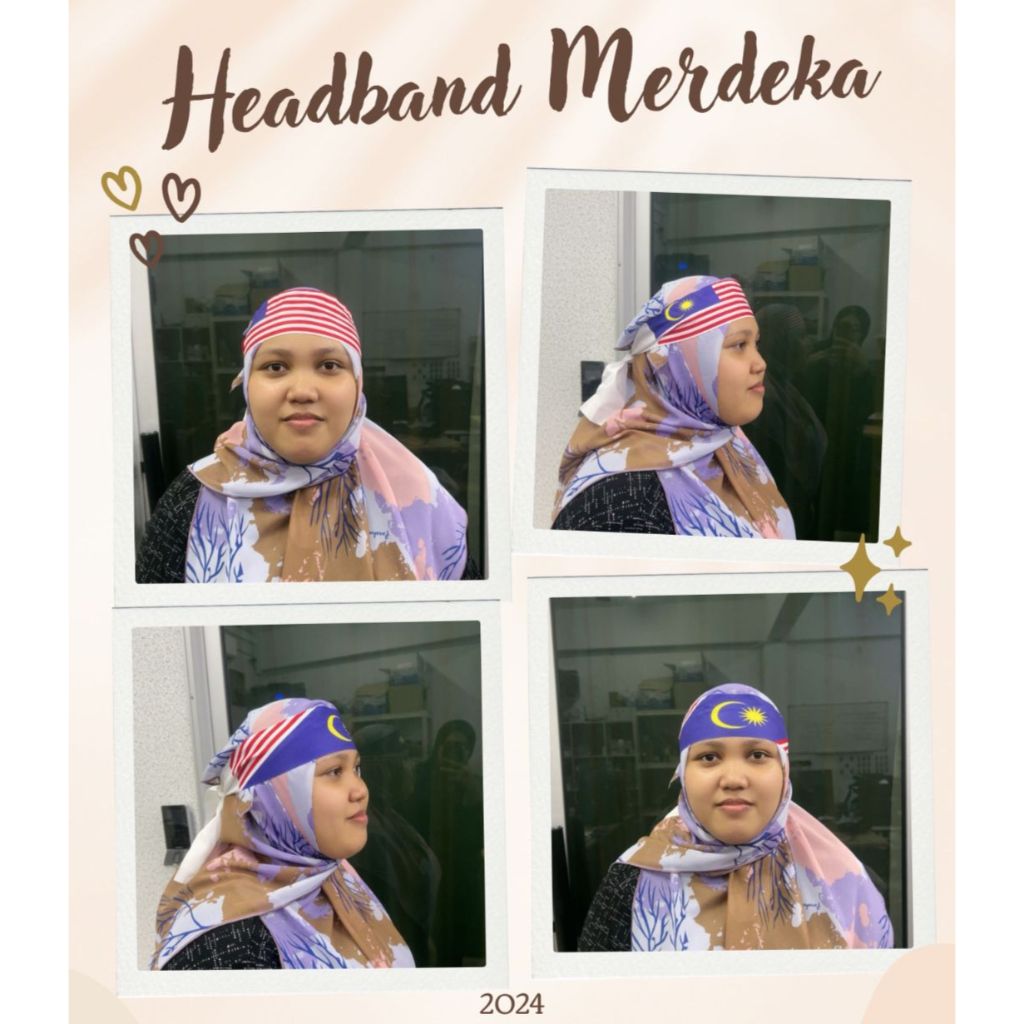 HEADBAND MERDEKA HEADBAND TALI IKAT KEPALA, PENGIKAT KEPALA MERDEKA ...