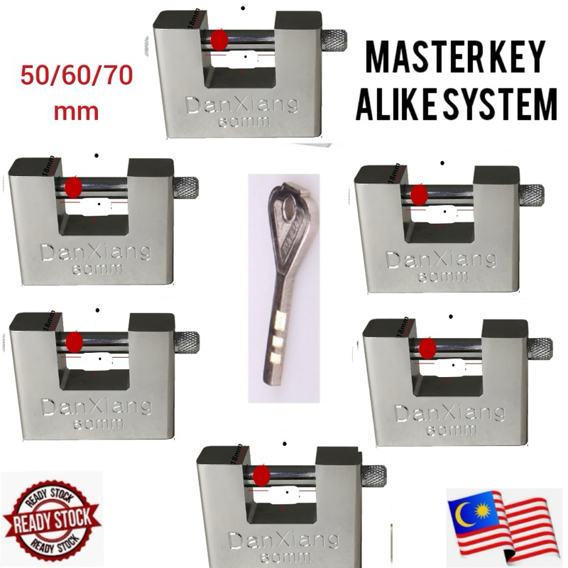 1 key/pc Security Padlocks Pad Lock Master Key House Lock Door Lock ...