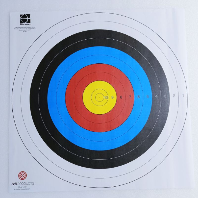 JVD FITA ARCHERY TARGET FACE 80CM (KERTAS TARGET SAHAJA) | Shopee Malaysia
