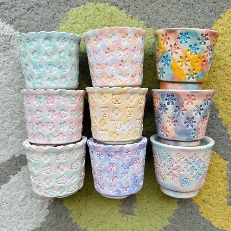 [RANDOM@1pc] 2nd第二工坊/新版&旧版杯杯 多肉花盆/Succulent Pots / Cactus Pot / Pasu ...