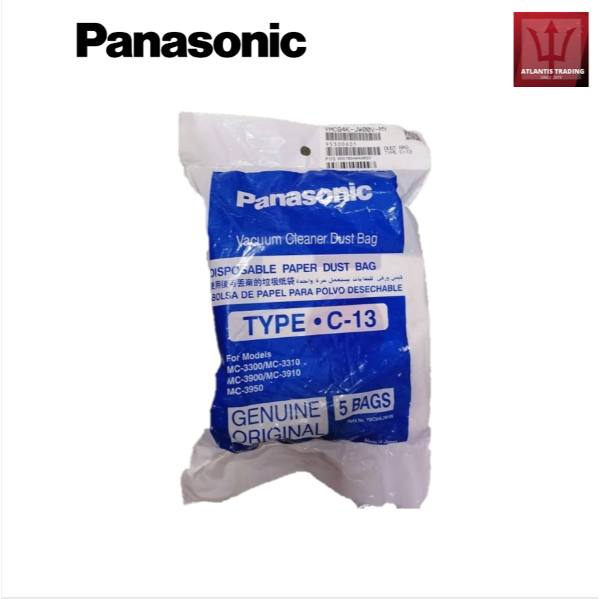 Panasonic vacuum dust bag filter type C-13 MC-CG373, MC-CG3300,MC ...