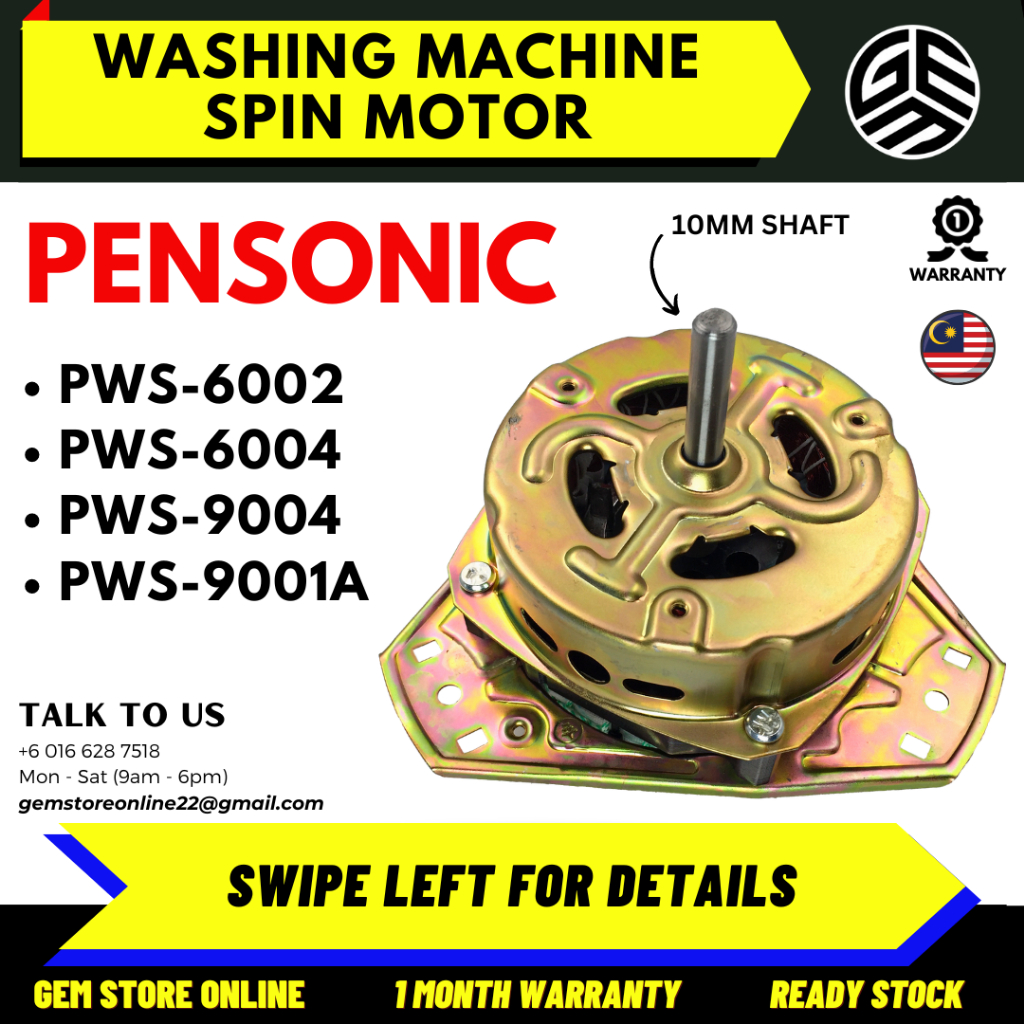 PWS-6002 / PWS-6004 / PWS-9004 / PWS-9001A / PSW-9002 PENSONIC Washing ...