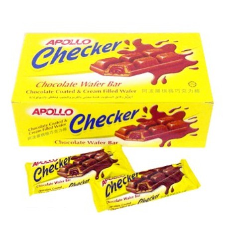 Apollo Checker Chocolate Wafer Bar (1788) 24PCS | Shopee Malaysia