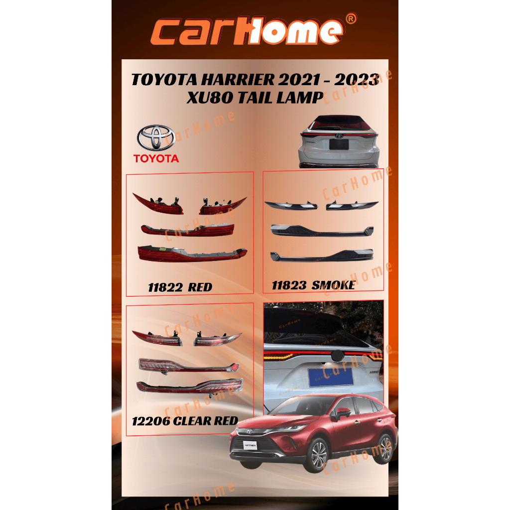 Toyota Harrier XU80 2020-2023 Dynamic Led Tail Lamp With Running Signal ...
