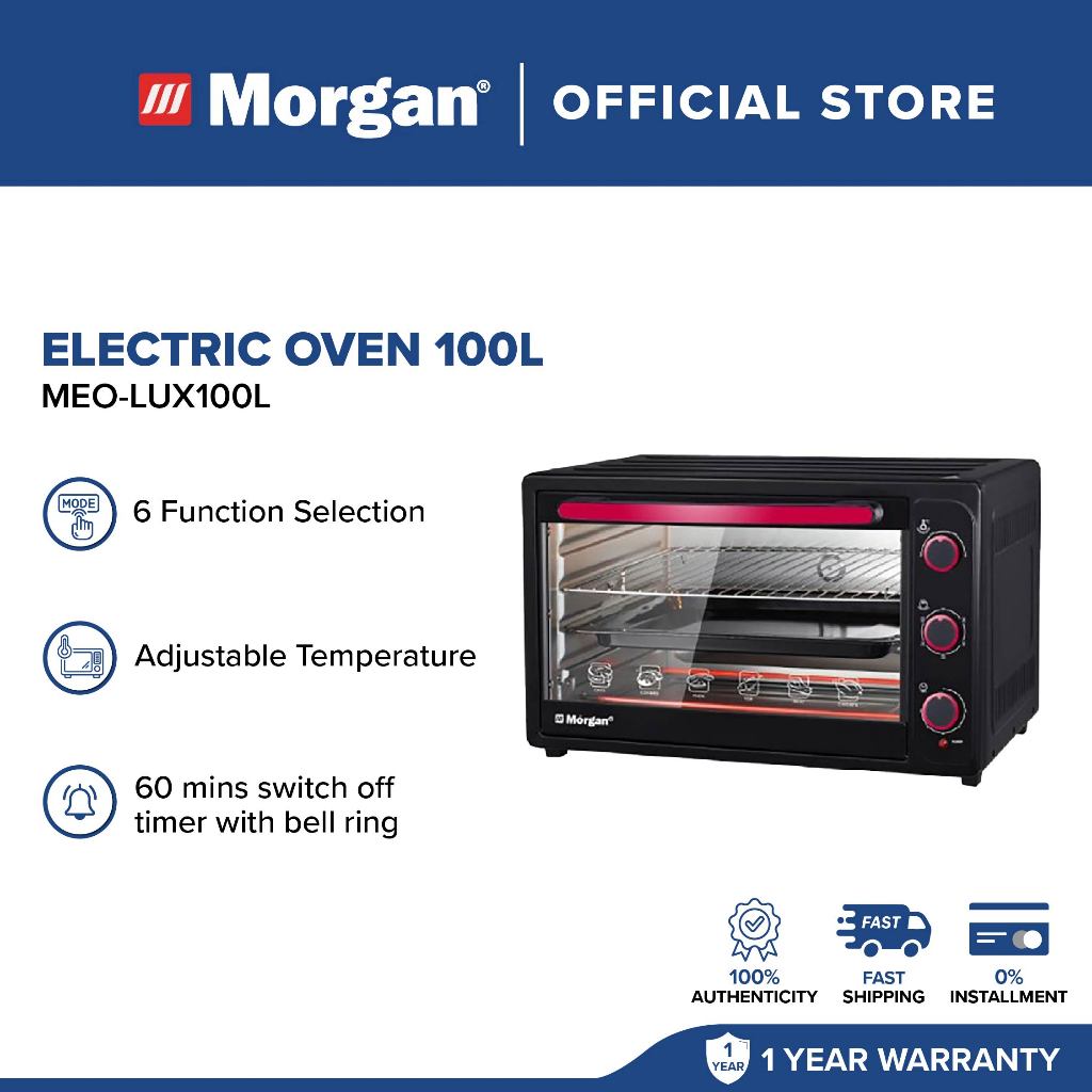 [EXCLUSIVE] Morgan Electric Oven 100L Rotisserie Convection MEO-LUX100L ...