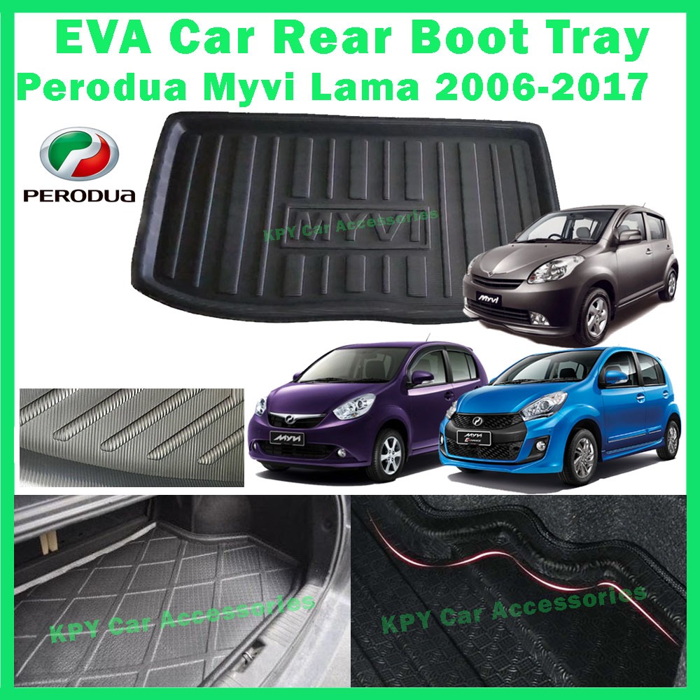 Perodua Myvi 2006-2017 Custom Fit OEM Car Rear Boot Tray Luggage Cargo ...