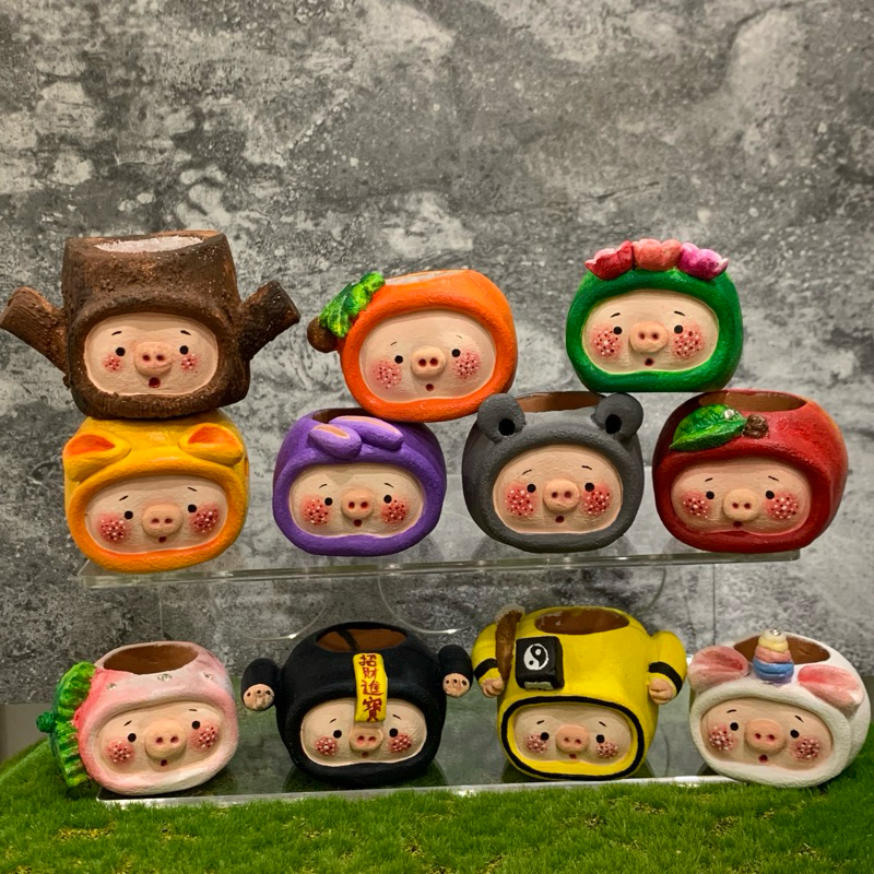 Handpainted Terracotta Finger Pot 手绘素烧拇指花盆 | Shopee Malaysia
