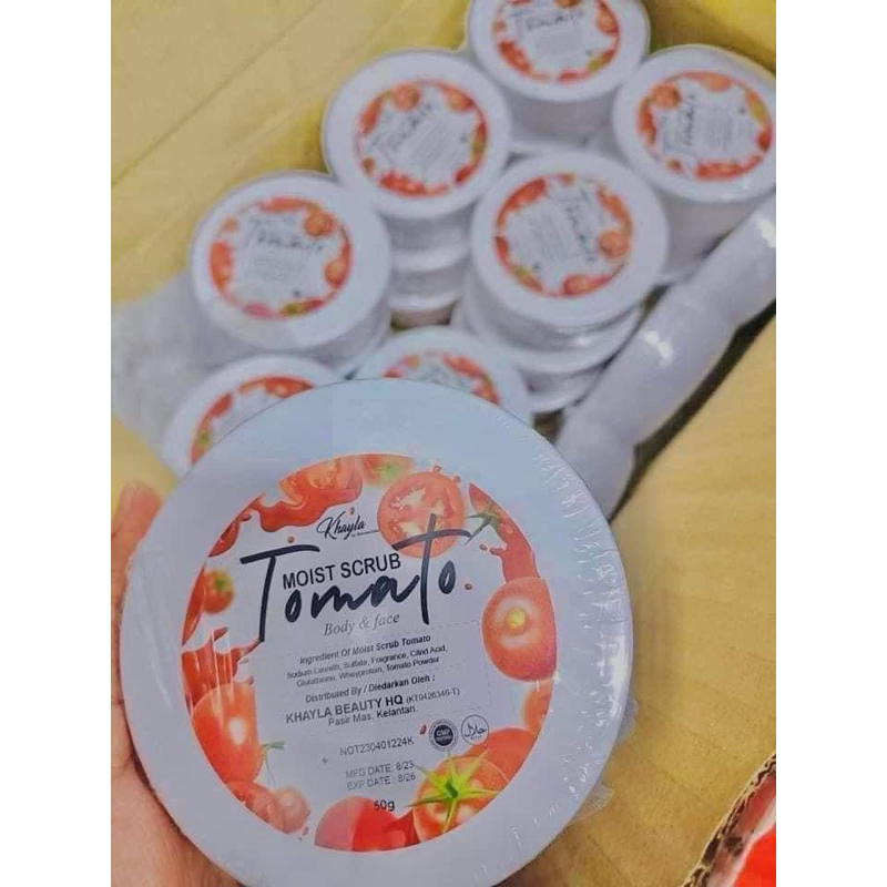 SCRUB TOMATO KHAYLA 🍅 ORIGINAL HQ 💯 | Shopee Malaysia