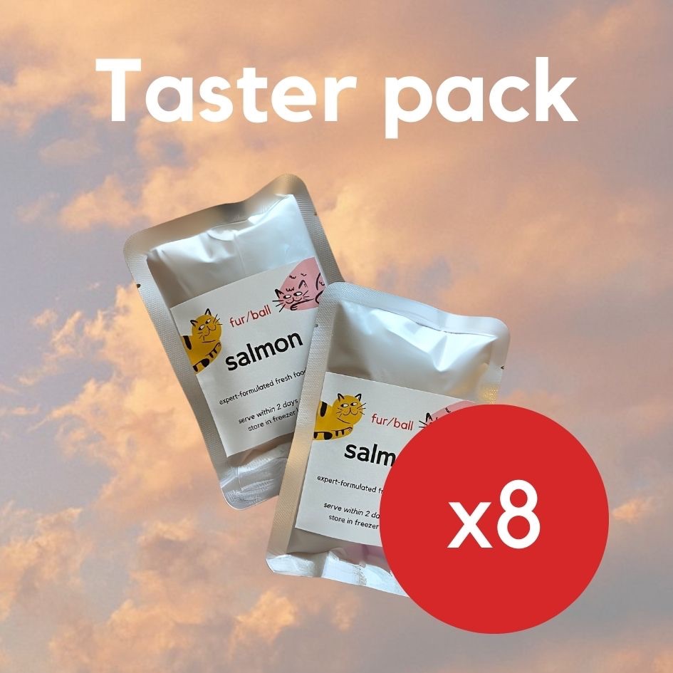 Taster pack (min 8 packs) - For Cats of All Stages: Salmon, Chicken ...