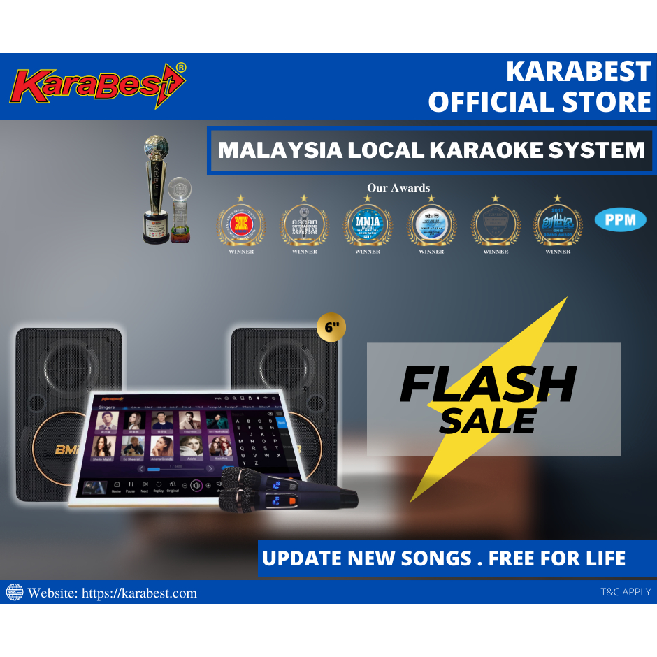 🔥Karabest KTV BMB Karaoke System 优惠价 "Flash Sales"🔥BMB 6" Family ...