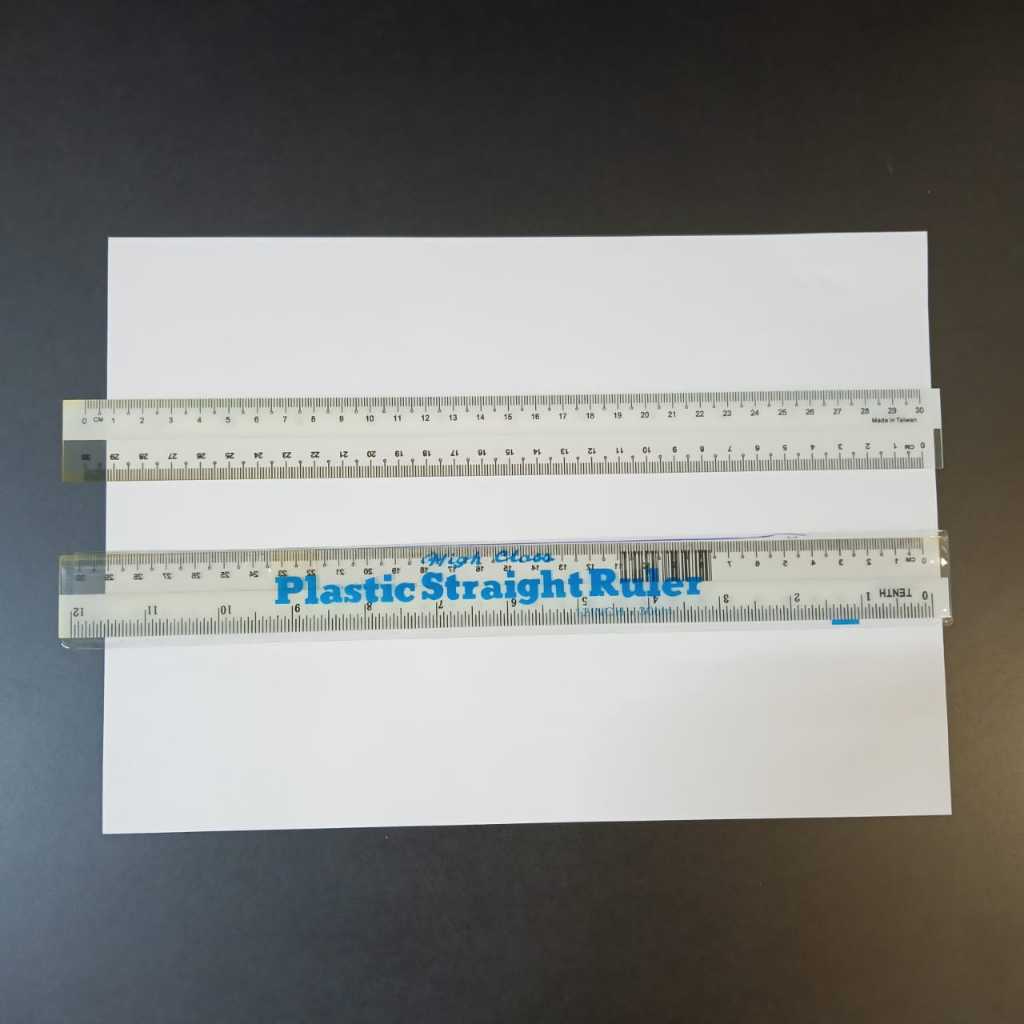 30CM High-Class Plastic Straight Ruler 1pc @ 1pkt | Shopee Malaysia