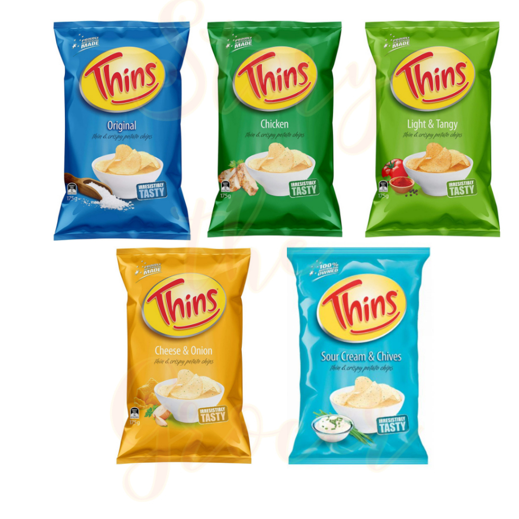Thins Potato Chips [ Original / Chicken / Cheese&Onion / Light&Tangy ...