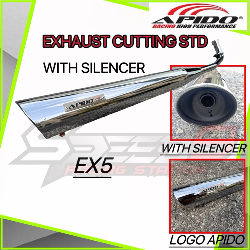 100% ORIGINAL APIDO EXHAUST CUTTING STANDARD RACING EX5 DREAM KRISS100 ...