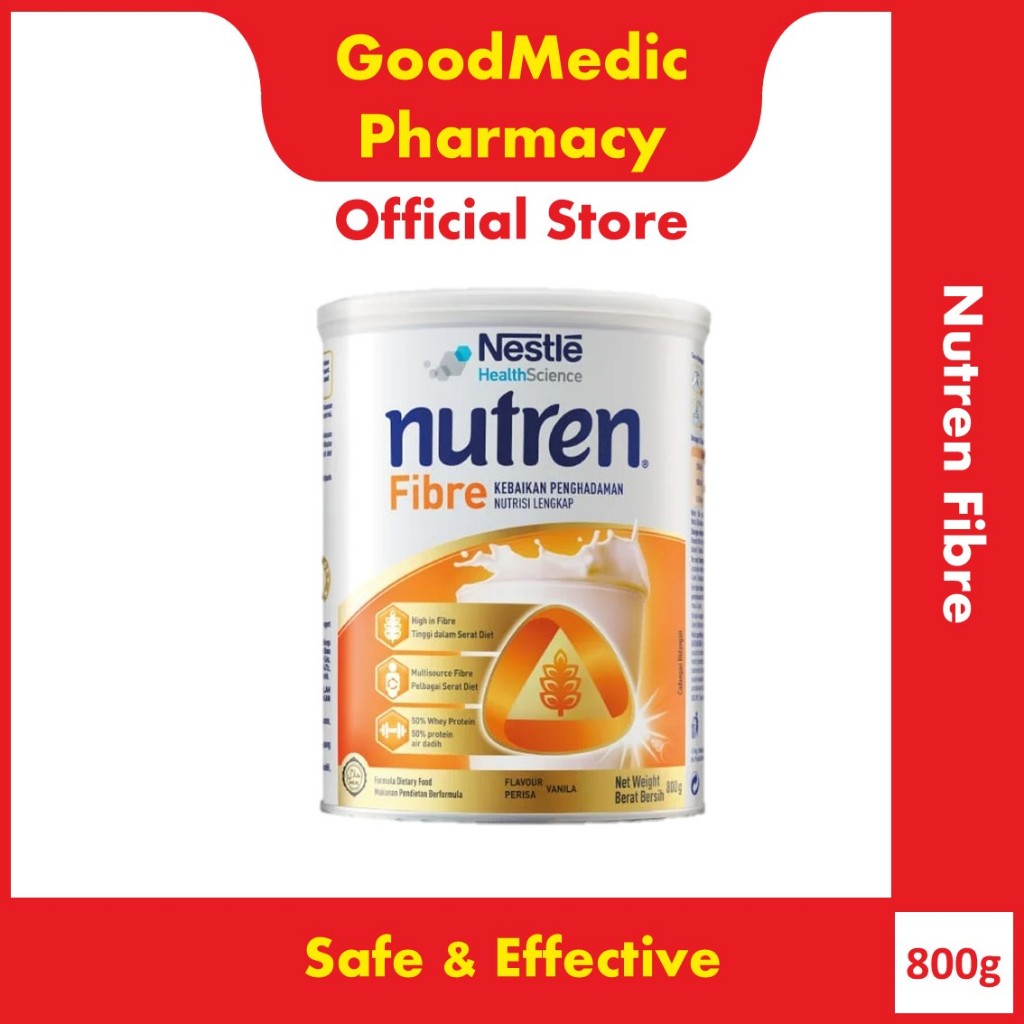 Nestle Nutren Fibre Meal Replacement with Bubble Wrap (800g) | Shopee ...