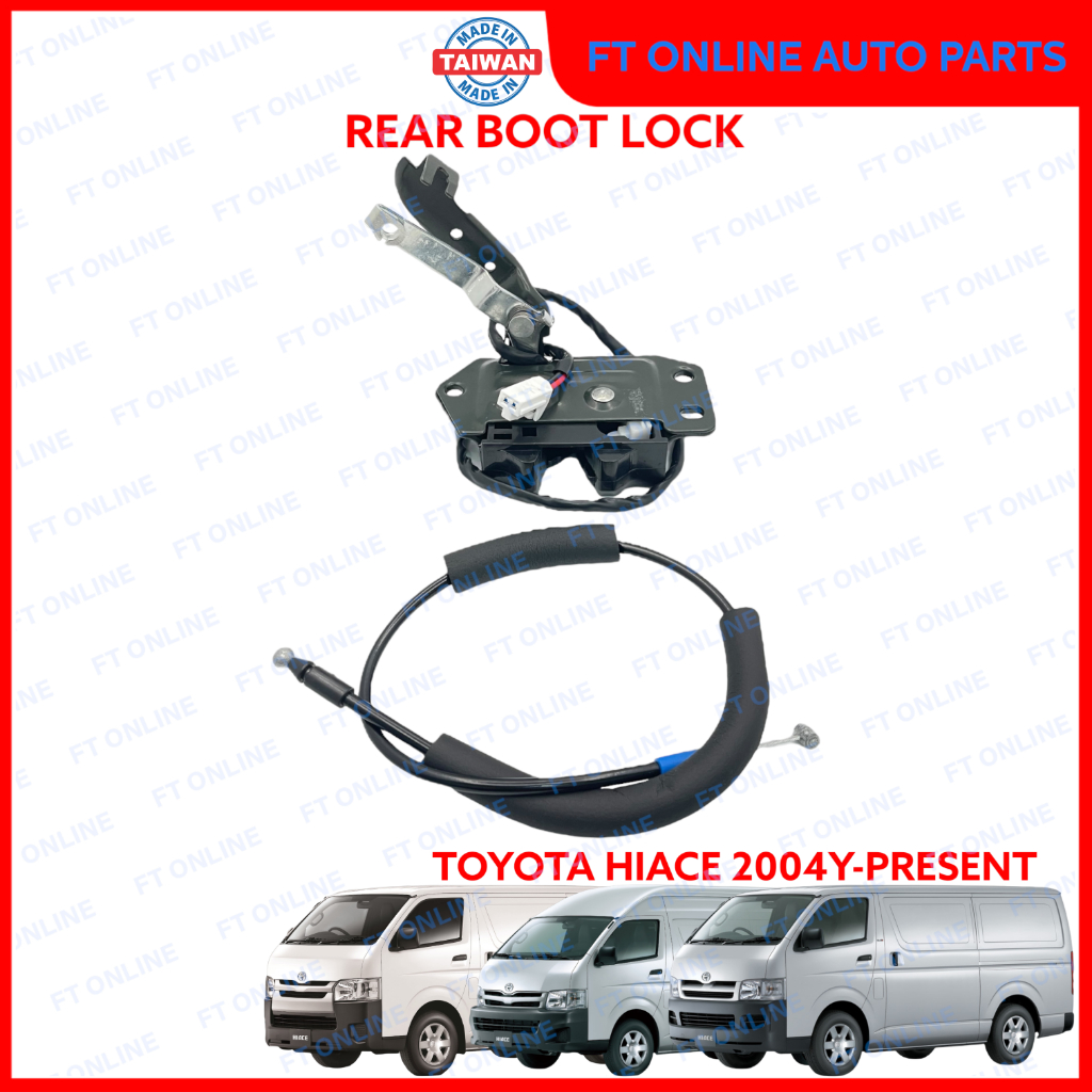 TOYOTA HIACE 2004-PRESENT KDH200 TRH203 REAR BOOT LOCK TAILGATE/BONNET ...