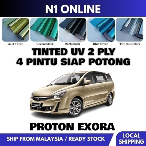 Proton Exora 4 Pintu Tinted UV 2Ply Reflective Siap Potong Tinted ...