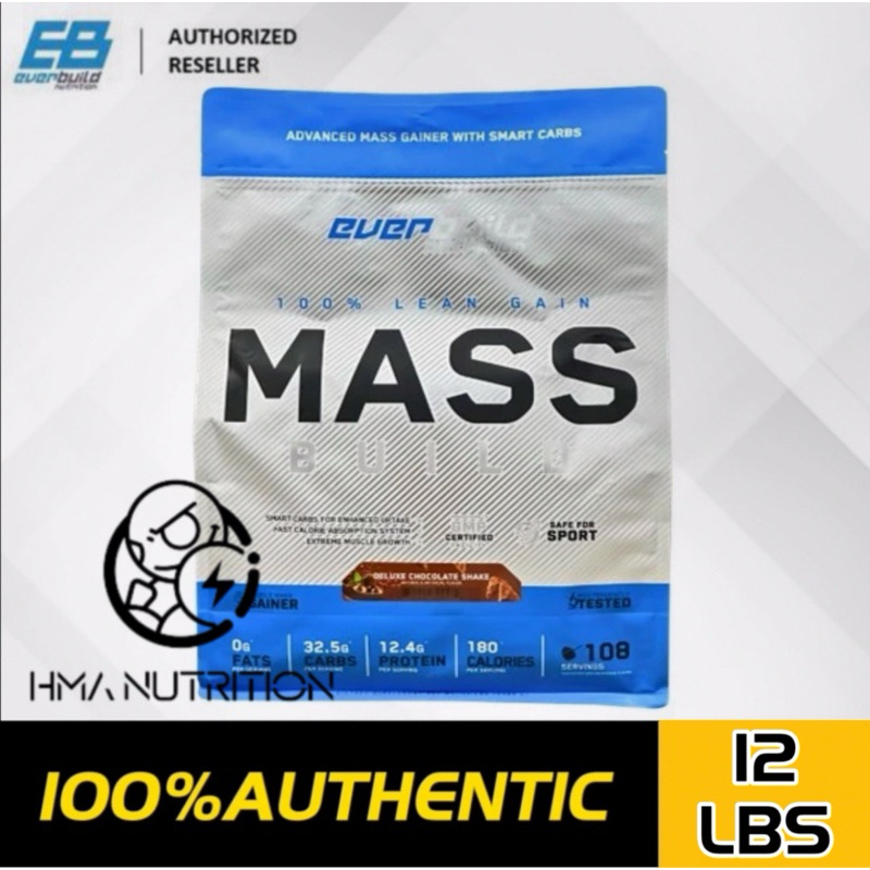 EverBuild 100% Mass Build (12LBS.) EB Mass Build,Muscle Building,Lean ...