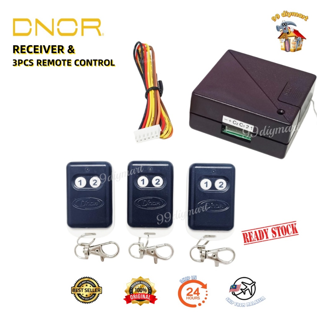 DNOR 2CH 433mtz Kawalan Jauh 8pin ( Receiver / Remote ) | DNOR 2CH ...