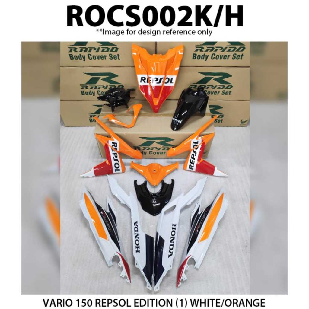 COVER SET HONDA VARIO 150 REPSOL OREN ORIGINAL RAPIDO COVERSET VARIO ...