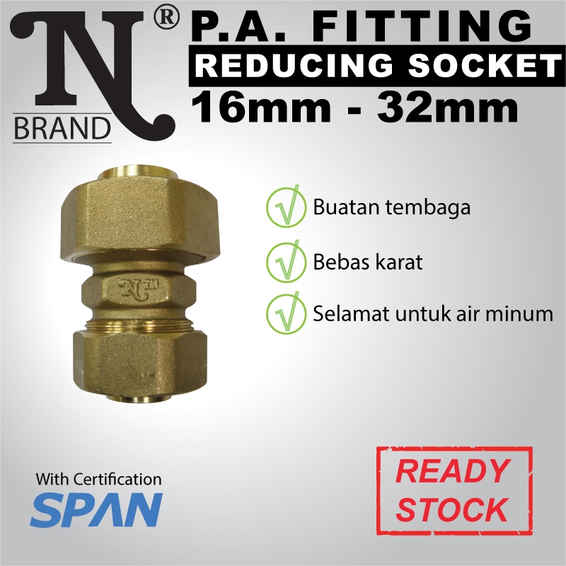 PA Pipe Fitting PA fitting Reducing Socket [20x16, 25x16, 25x20; 32x25 ...