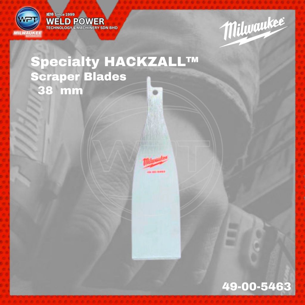 Milwaukee Specialty HACKZALL™ 1 1/2” Scraper Blades (Model: 49-00-5463 ...