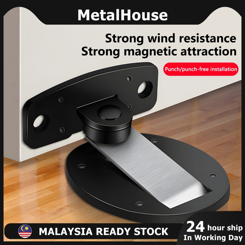Magnet Door Stopper Magnetic Door Stopper Non-punch Two Colors ...