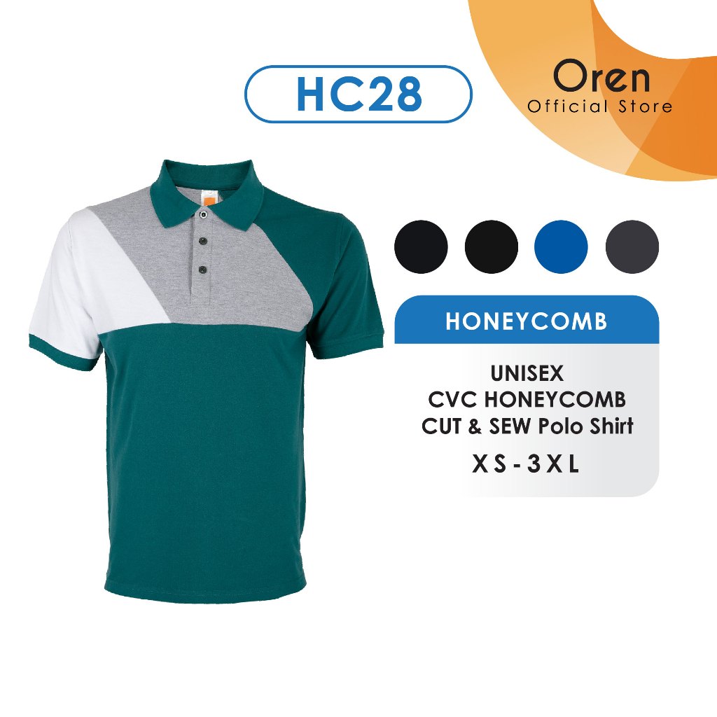 Oren Sport HC Honeycomb Collar Shirt HC28 | Shopee Malaysia