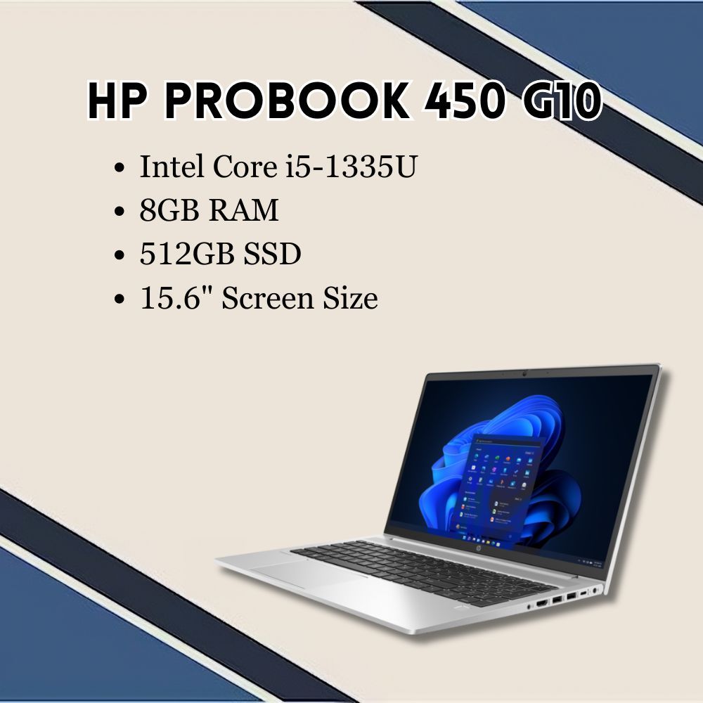 HP ProBook 450 G10 Intel i5 13th Generation 8GB RAM 512GB SSD | Shopee ...