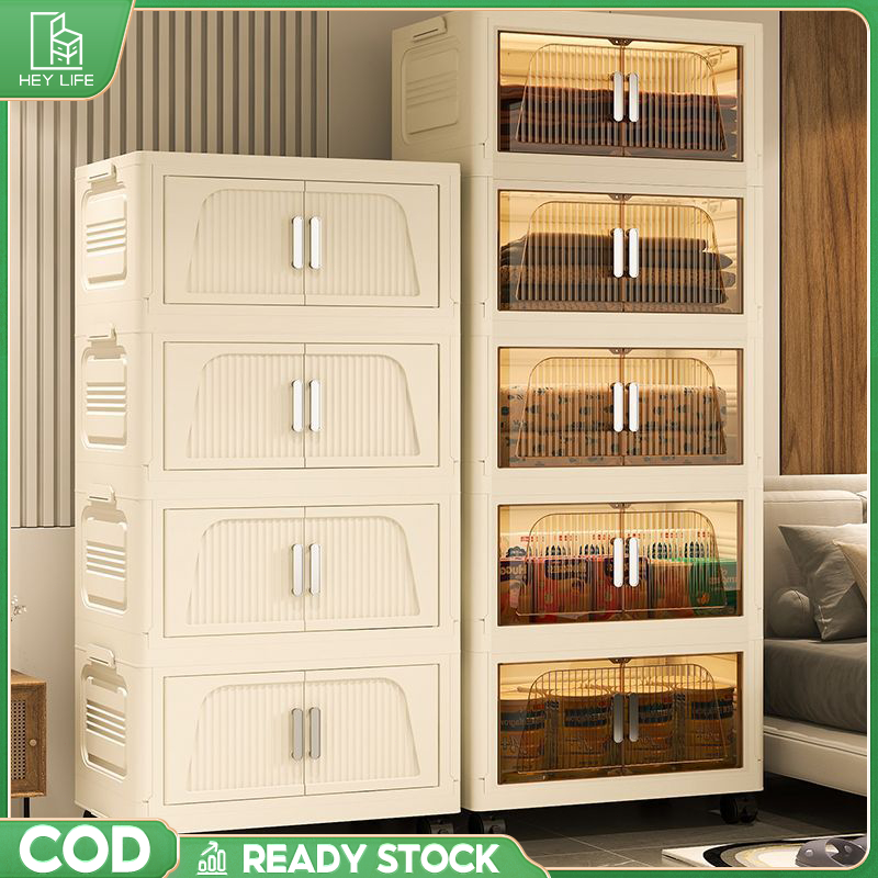 IKEA Multipurpose Double Storage Cabinet Foldable Stackable Storage Box ...