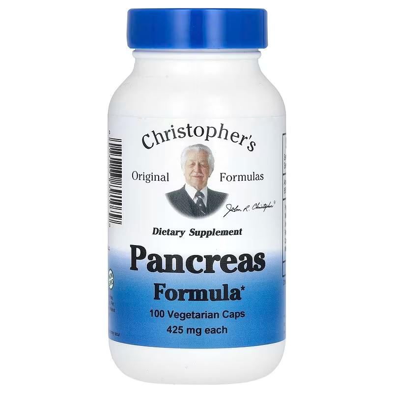 Christopher's Original Formulas, Pancreas Formula, 850 mg, 100 ...