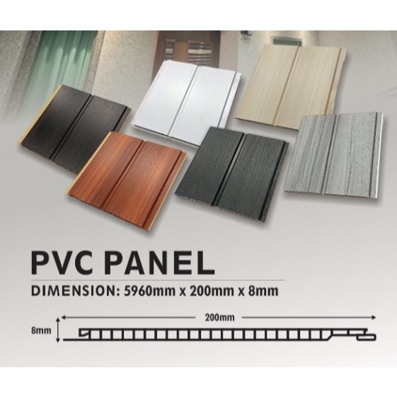 PVC Ceiling Wall Panel 20cm x 8mm /Home Ceiling / Wall Waterproof / Plastic Ceiling / Siling ...