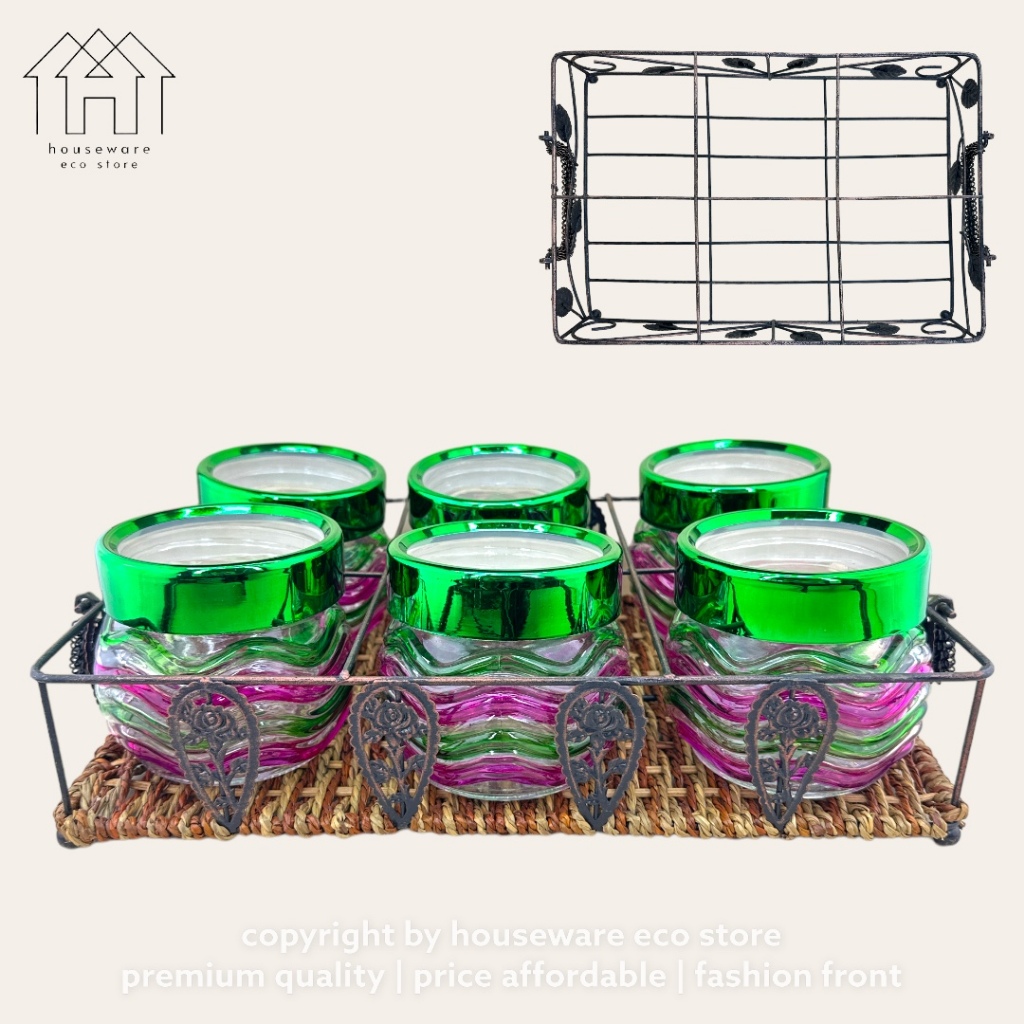 T6 Nordic Canister Rack / Jar Set Rack / Balang Kuih Rak / Bekas Biskut ...