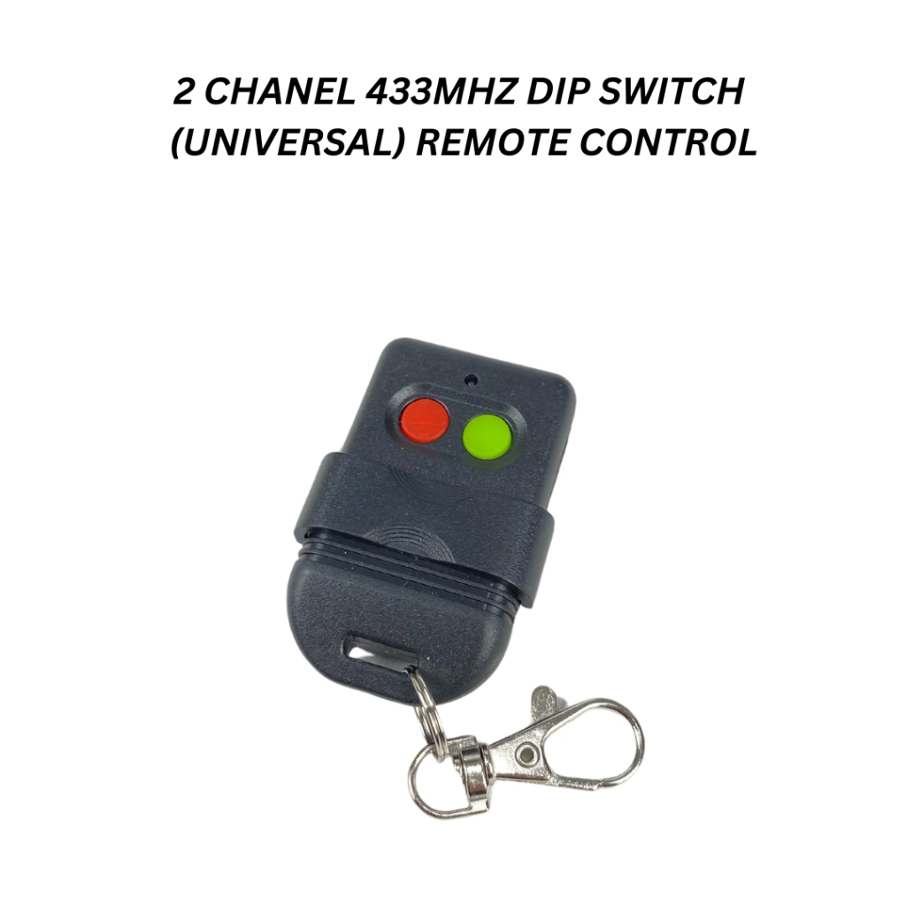 Autogate REMOTE CONTROL 2 Channel 433MHz [DIP SWITCH](UNIVERSAL)(1 ...