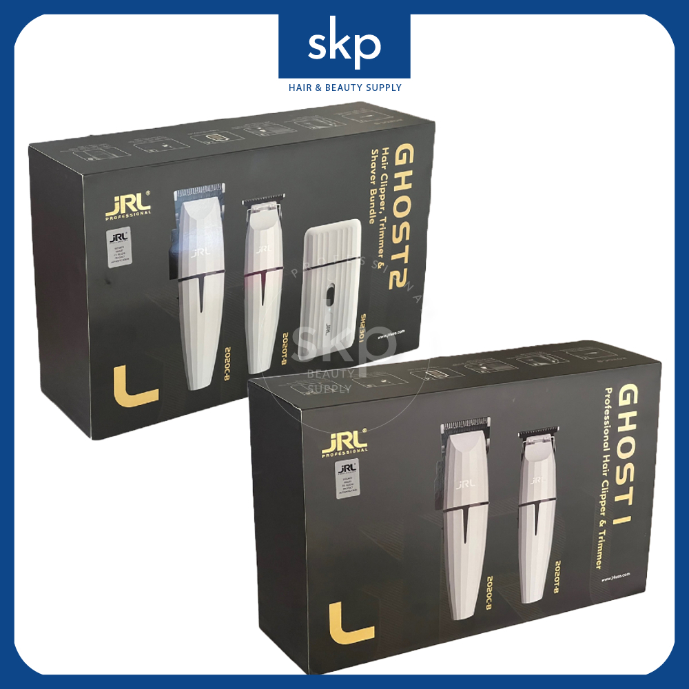 JRL ONYX White Ghost Collection #1/#2 ONYX Clipper Trimmer Shaver White ...