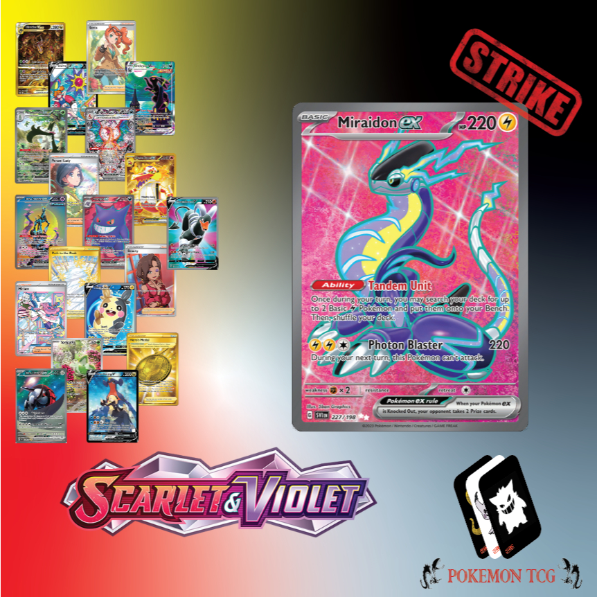 Miraidon EX 227/198 Full Art Scarlet & Violet SV01 PTCG | Shopee Malaysia